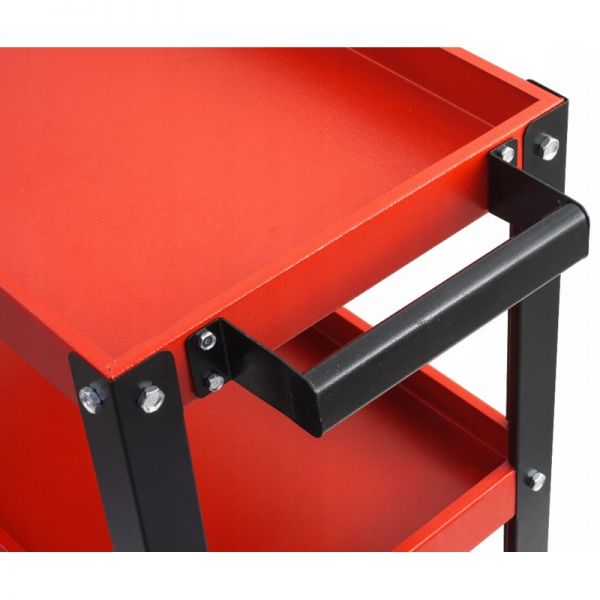 Raft metalic mobil pentru scule atelier 3 rafturi 70x74mm VERKE V33120 ...